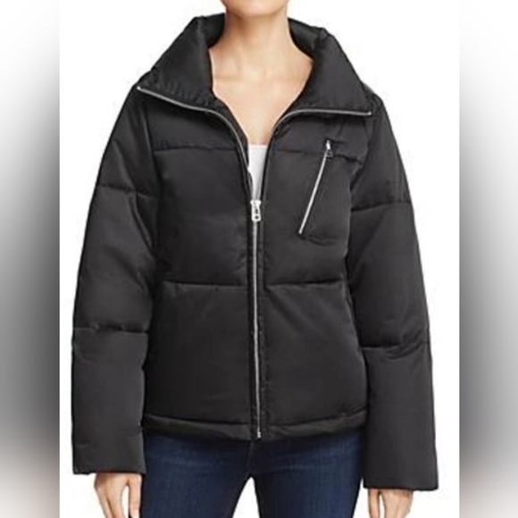 Sage Collective | Jackets & Coats | Sage Collective Satin Puffer Jacket ...